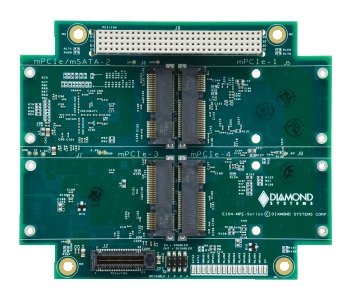 E104-MPE PCIe/104 Dual/Quad MiniCard Carrier