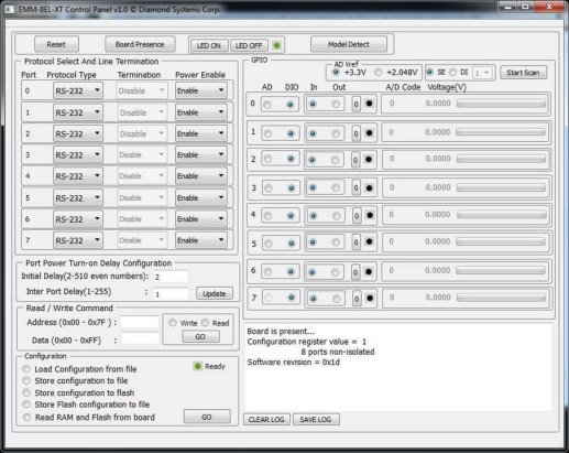 Emerald-MM-8EL 4/8-Port Serial Port Module